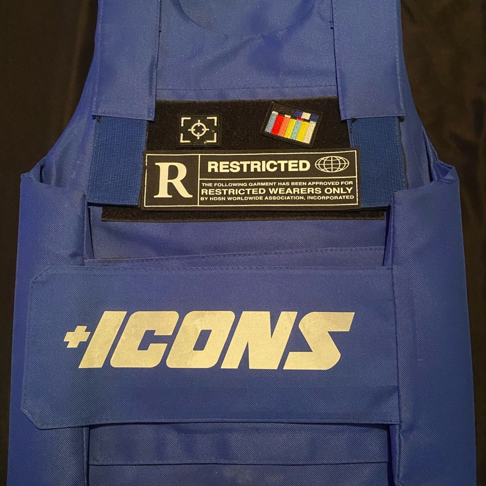 Hudson Icons Fasion Vest - Royal Blue Not Bullet Proof - Gem